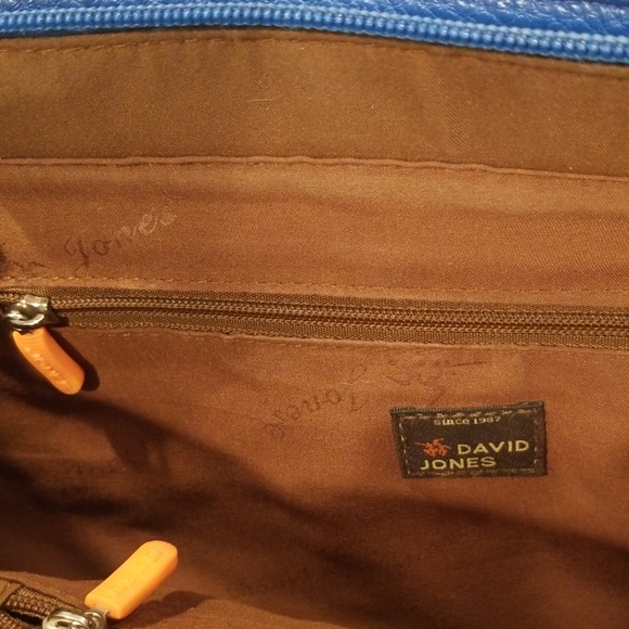 David Joned | Bags | David Jones Blue Laptop Bag | Poshmark